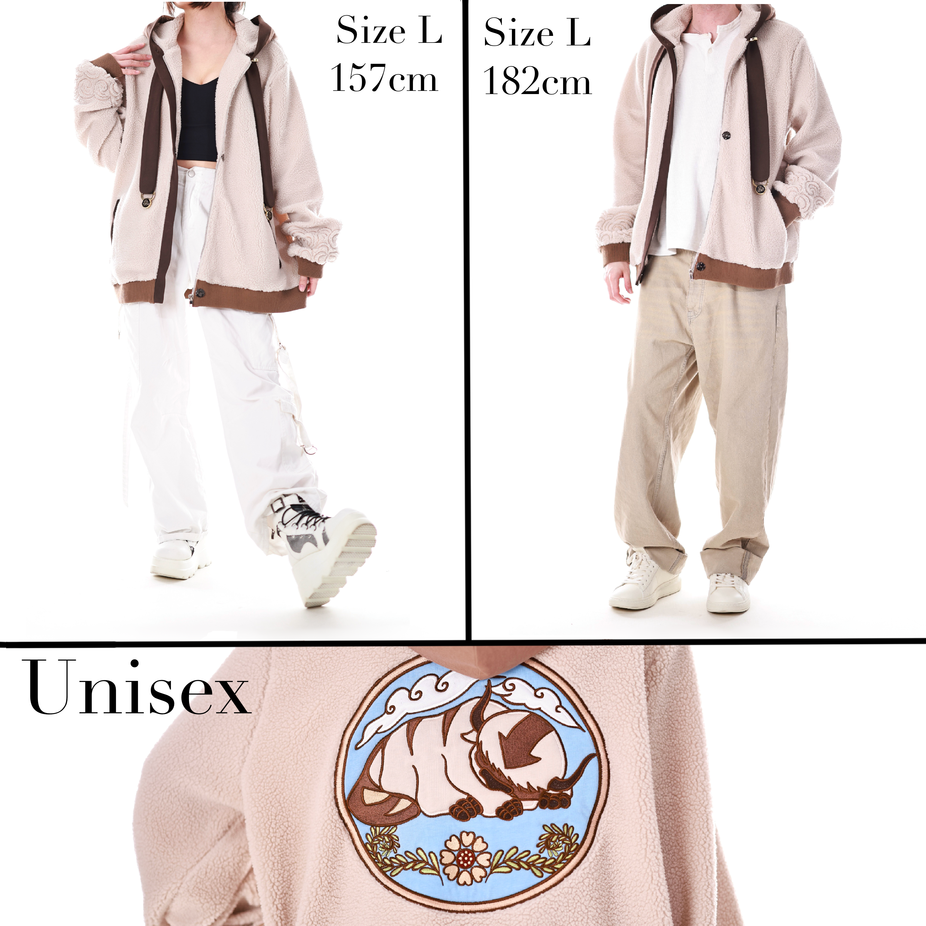 The Sky Bison Hoodie Preorder | Subtle Bison Art Sherpa Zipper Hoodie ...
