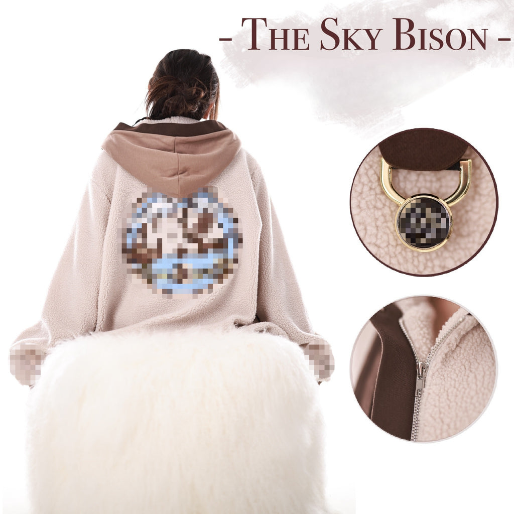 The Sky Bison Hoodie Preorder | Subtle Bison Art Sherpa Zipper Hoodie ...